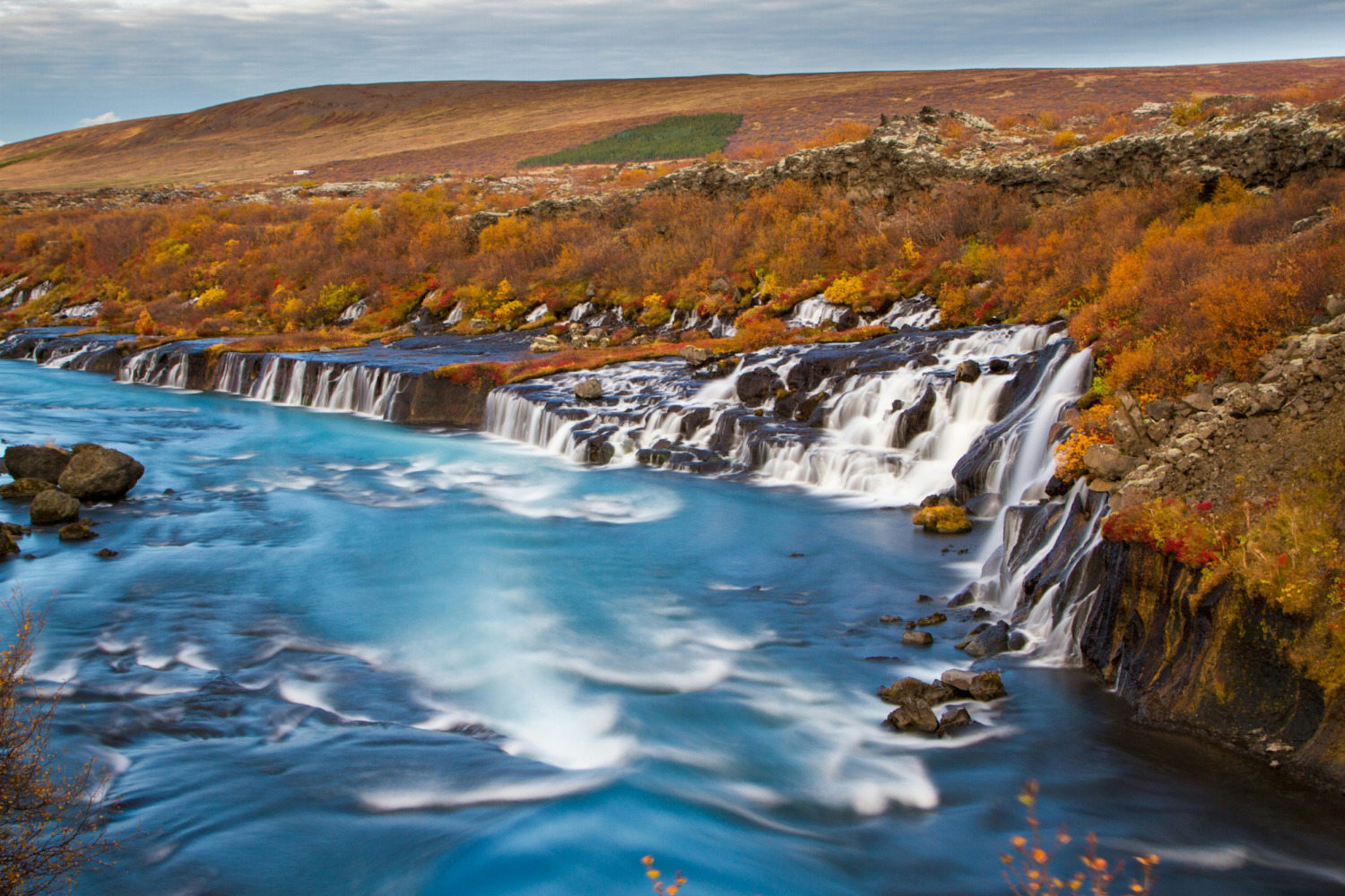 Hraunfossar and Barnafoss - Iceland Highlights